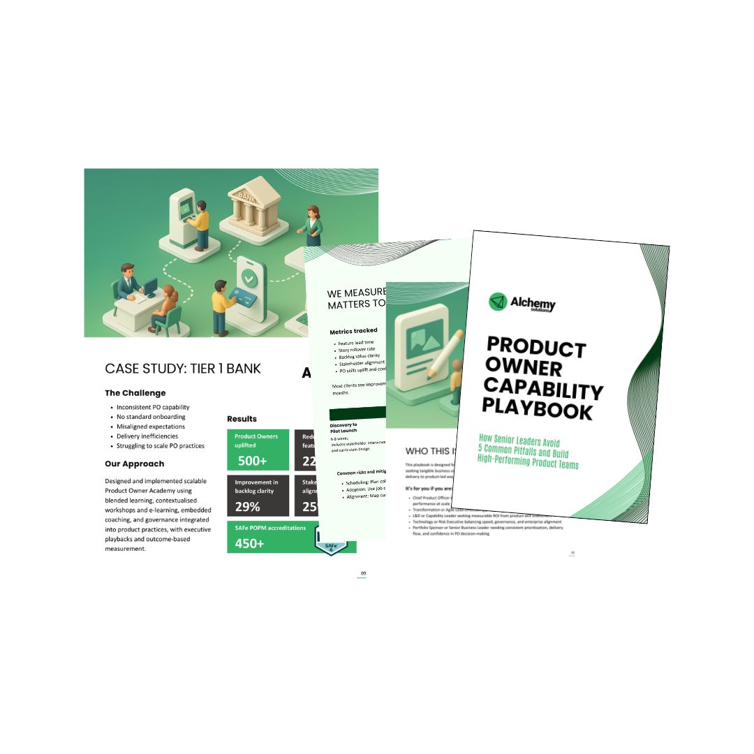 Product Owner Capability Playbook for product strategy execution